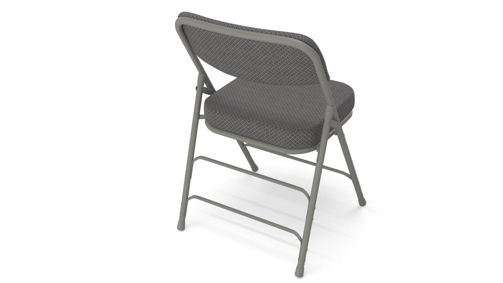 Hercules Series Premium Curved Triple Braced Chair - 3D Model by 3dxin