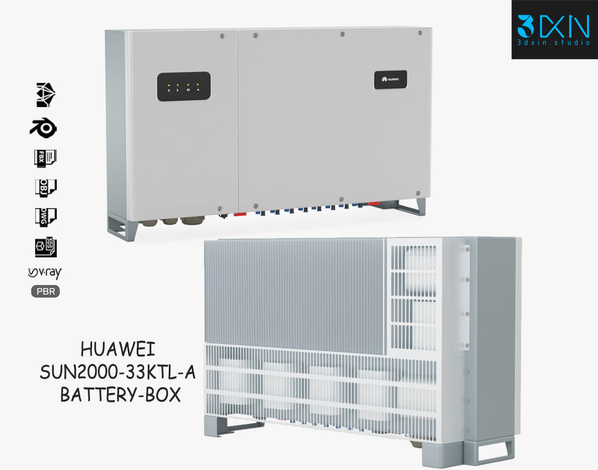 Huawei Sun2000-33-Ktl-A Battery-Box 3D Model by 3dxin