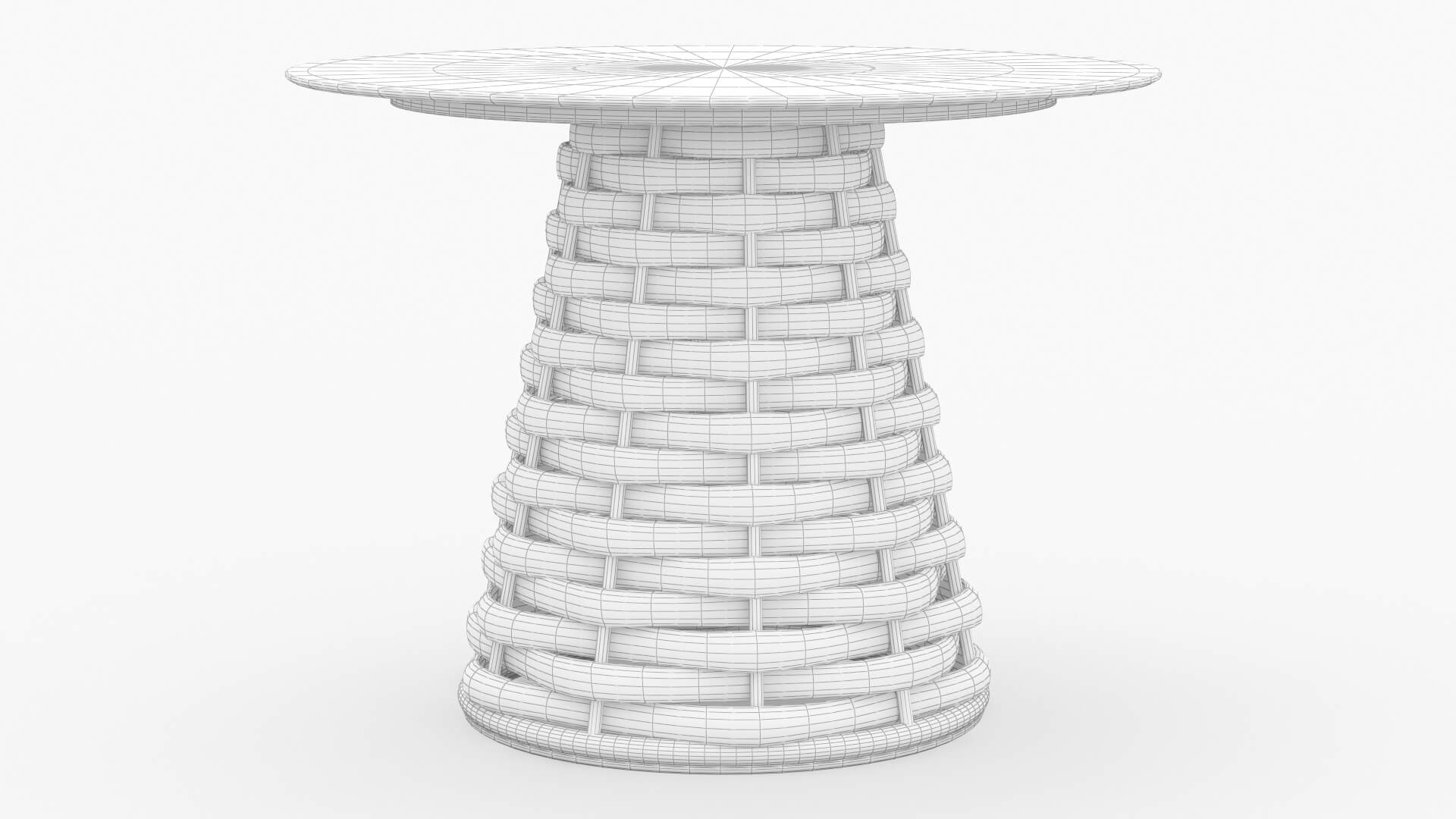 Hug Round Lunch Table - 3D Model by 3dxin