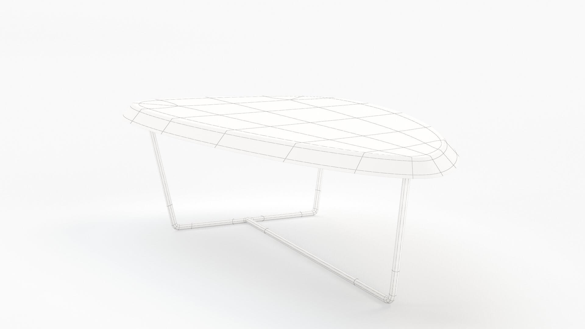 Hull Coffee Table - 3D Model by 3dxin