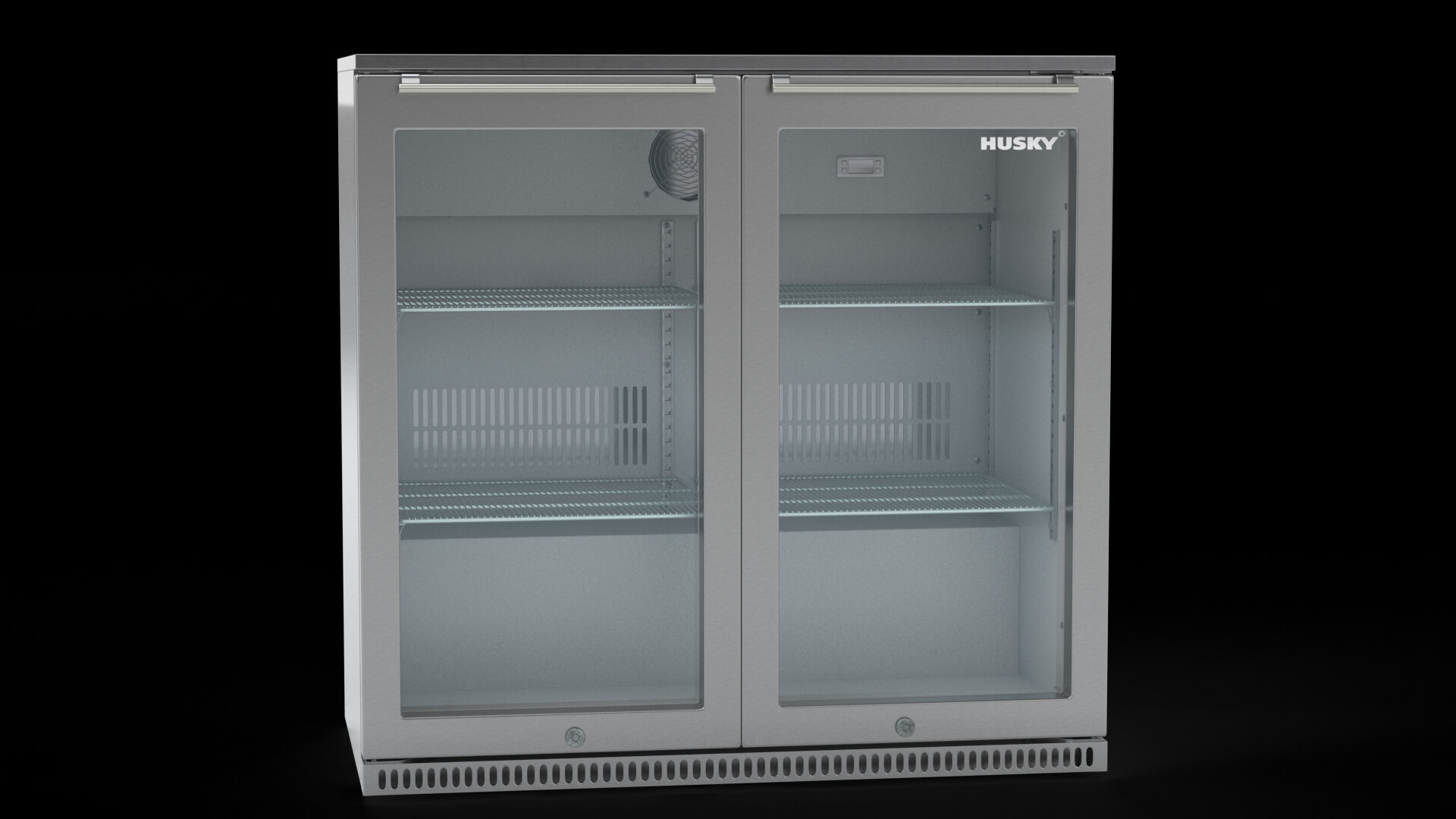 Husky Double Glass Door Alfresco Bar Drinks Chiller - 3D Model by 3dxin