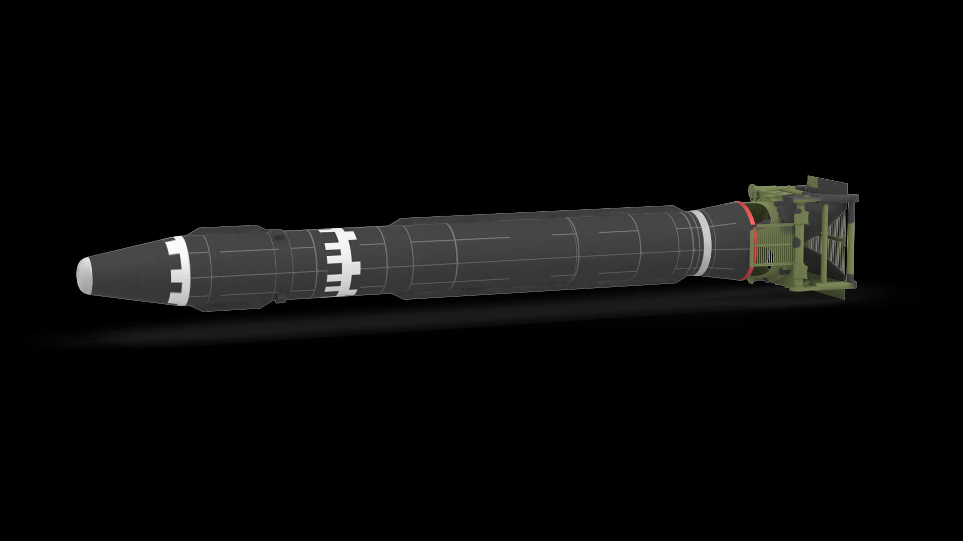 Hwasong-15 Intercontinental Ballistic Missile 3D Model by 3dxin