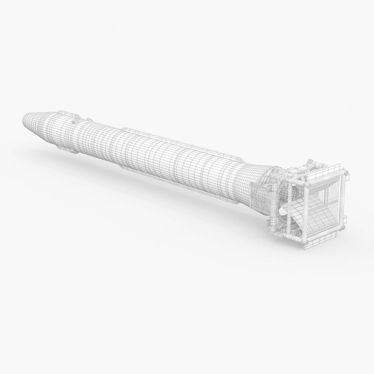 Hwasong-15 Intercontinental Ballistic Missile 3D Model by 3dxin