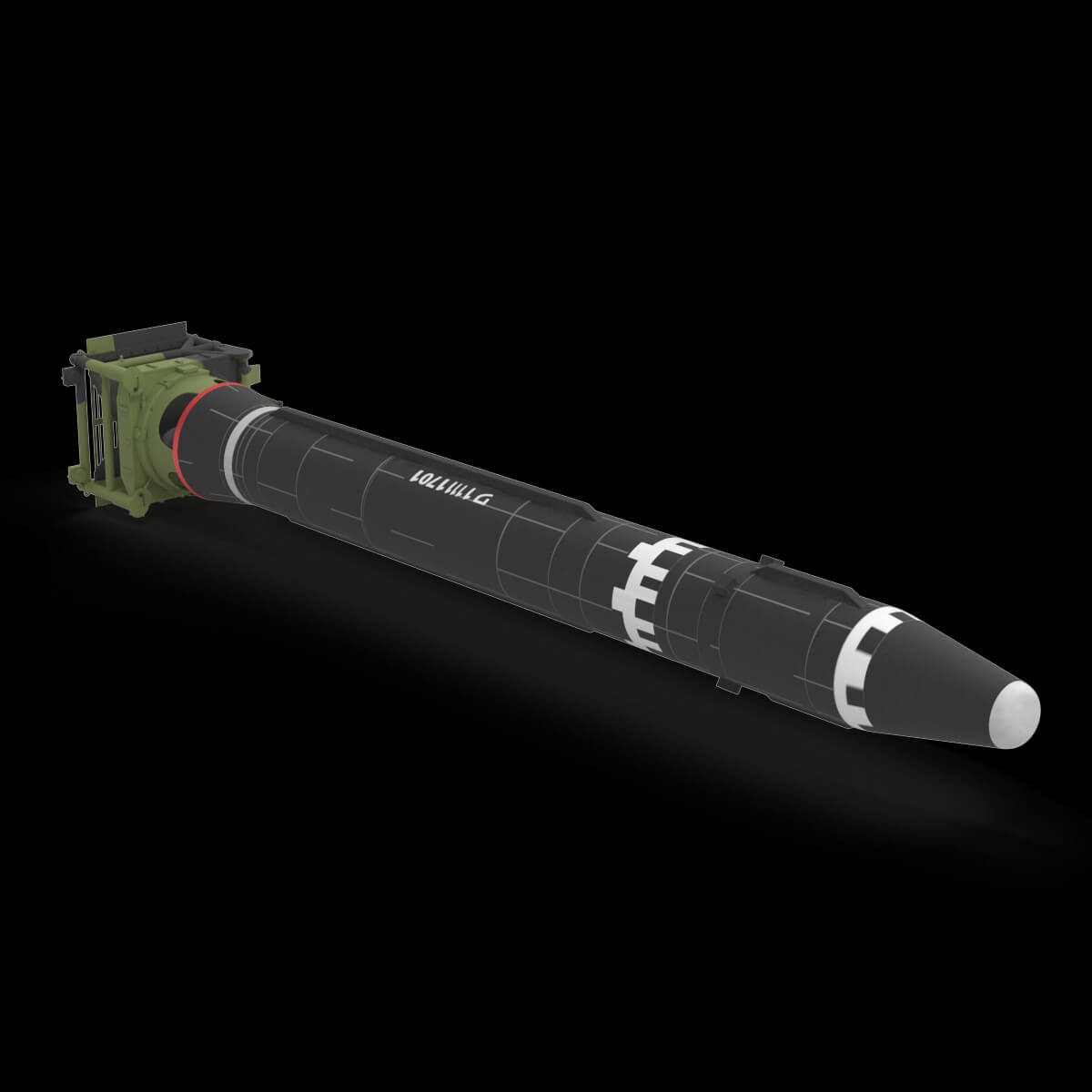 Hwasong-15 Intercontinental Ballistic Missile 3D Model by 3dxin