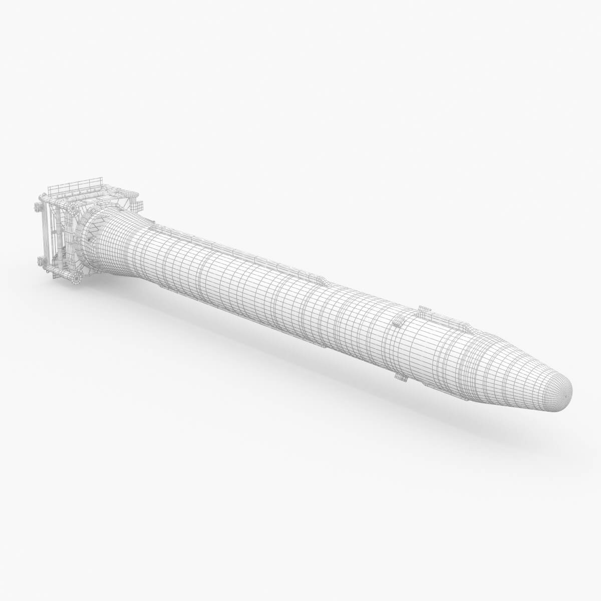 Hwasong-15 Intercontinental Ballistic Missile 3D Model by 3dxin