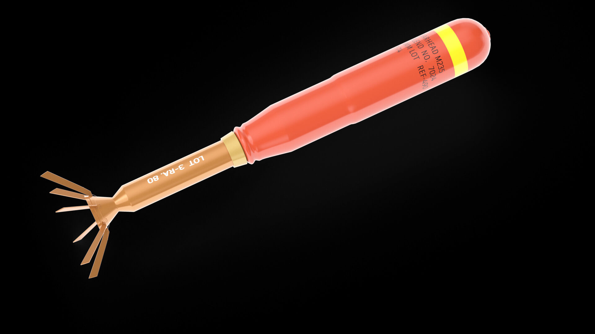 Incendiary Rocket 66 Mm M74 - 3D Model by 3dxin