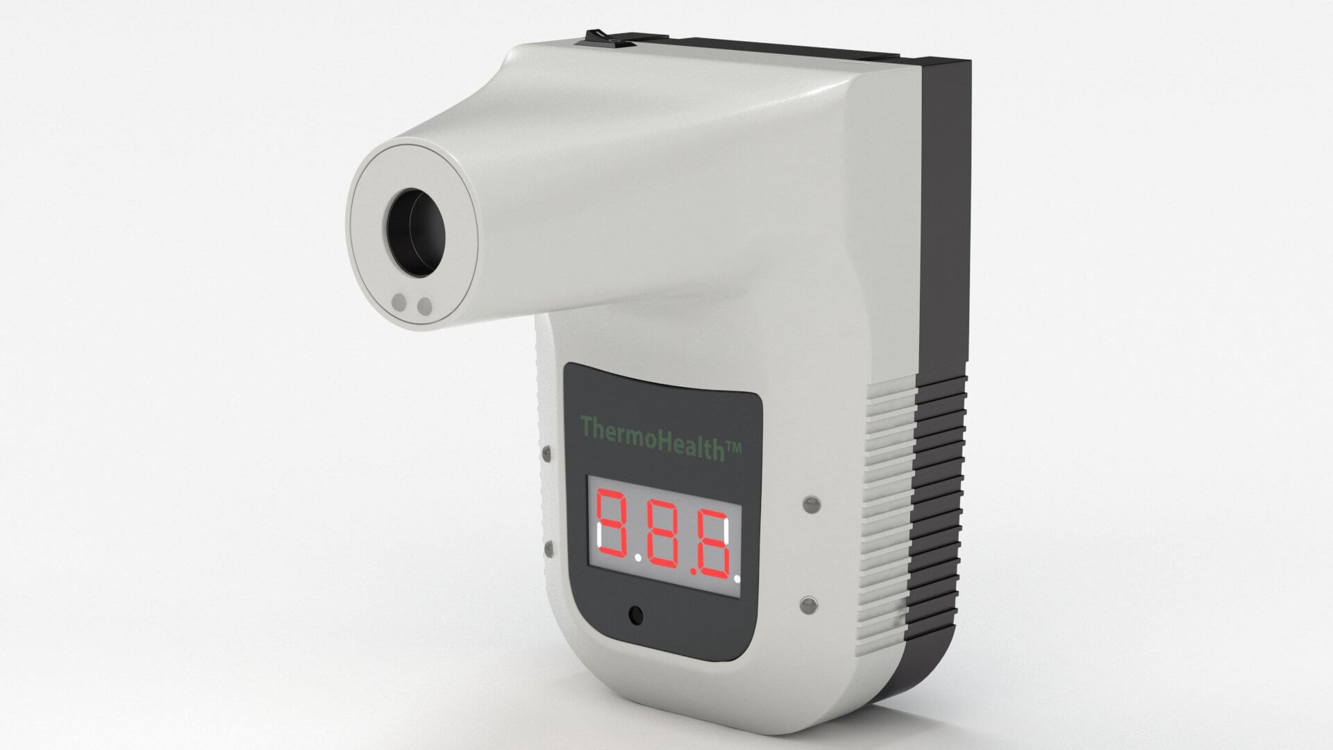 Infrared Wall Mounted Forehead Thermometer - 3D Model by 3dxin