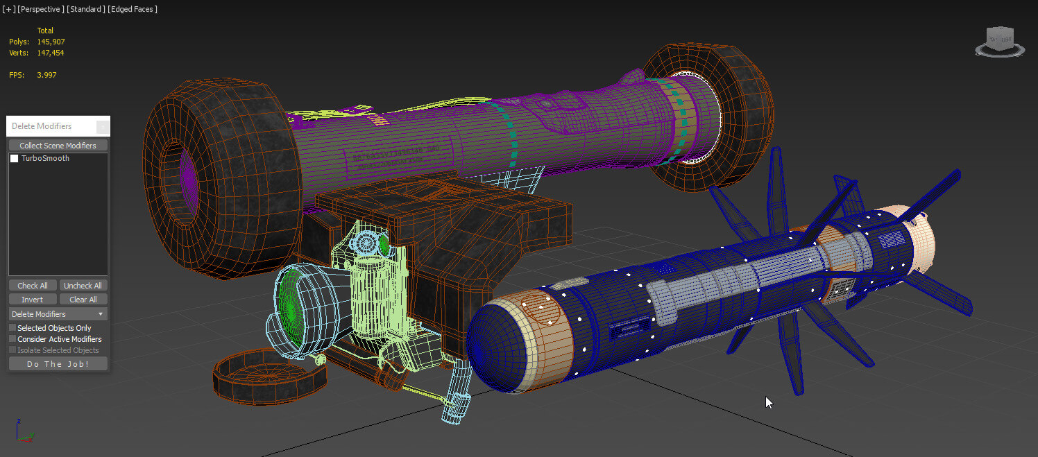 Javelin FGM-148 Anti-Tank Missile 3D Model by 3dxin