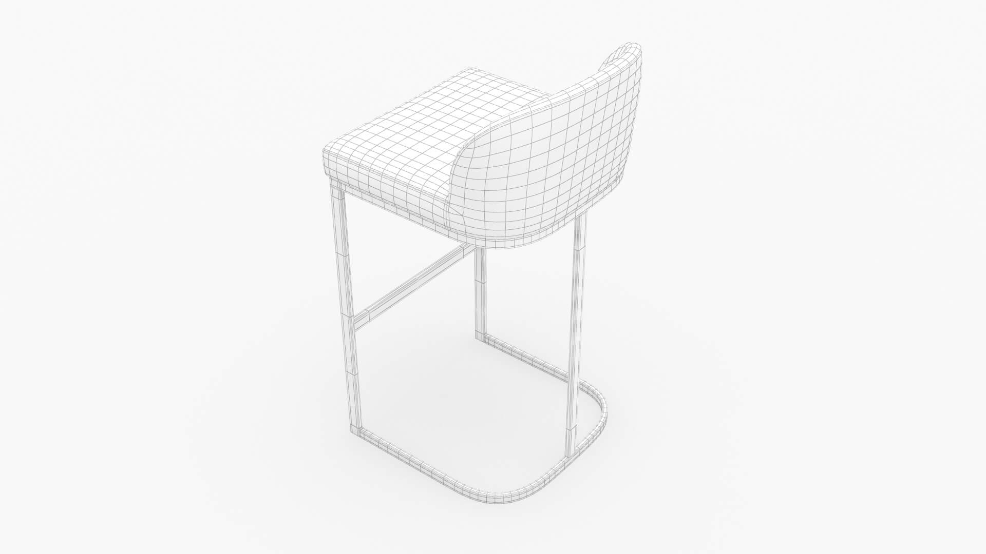 Kinsley Barstool - 3D Model by 3dxin
