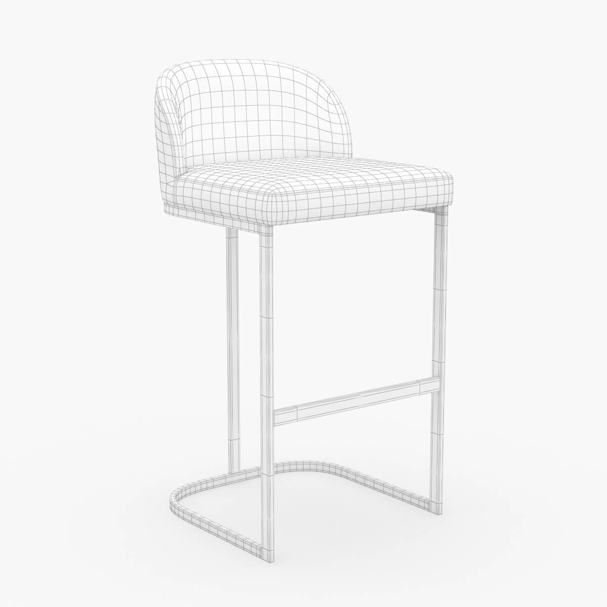 Kinsley Barstool - 3D Model by 3dxin