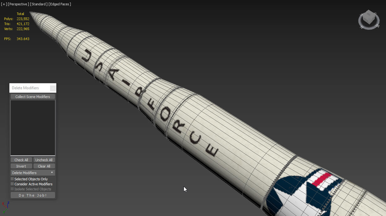 LGM-30 AB Minuteman Intercontinental Ballistic Missile 3D Model by 3dxin