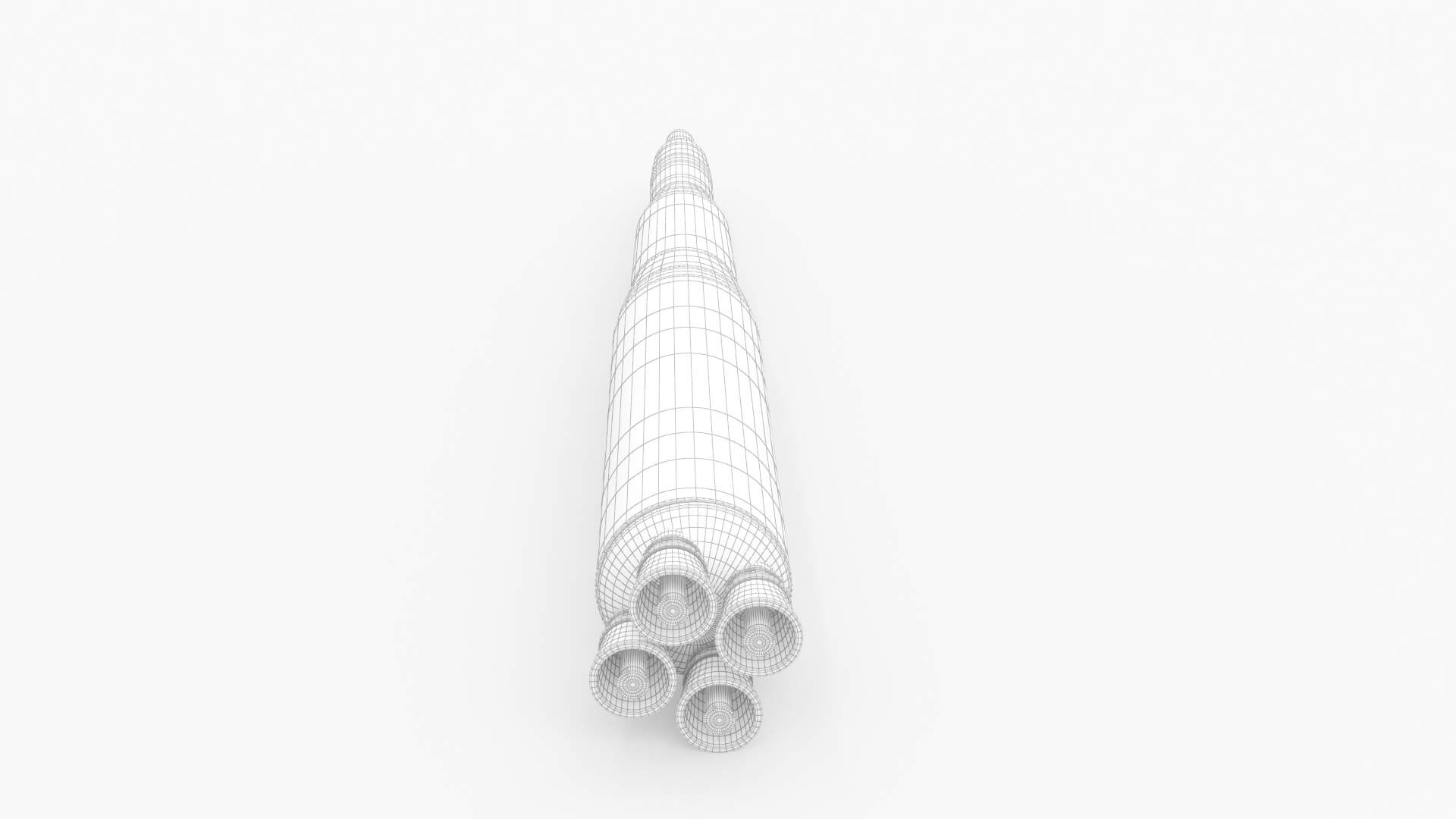 LGM-30 AB Minuteman Intercontinental Ballistic Missile 3D Model by 3dxin