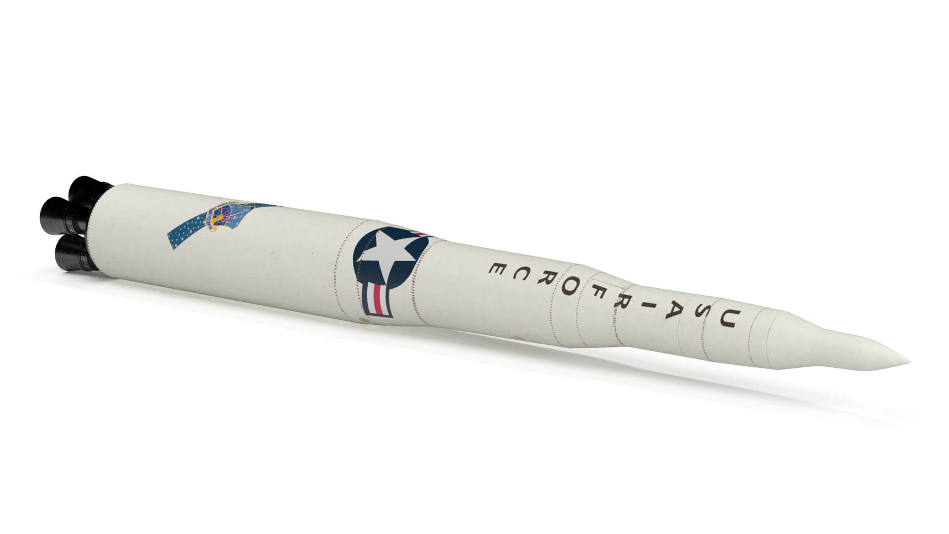 LGM-30 AB Minuteman Intercontinental Ballistic Missile 3D Model by 3dxin