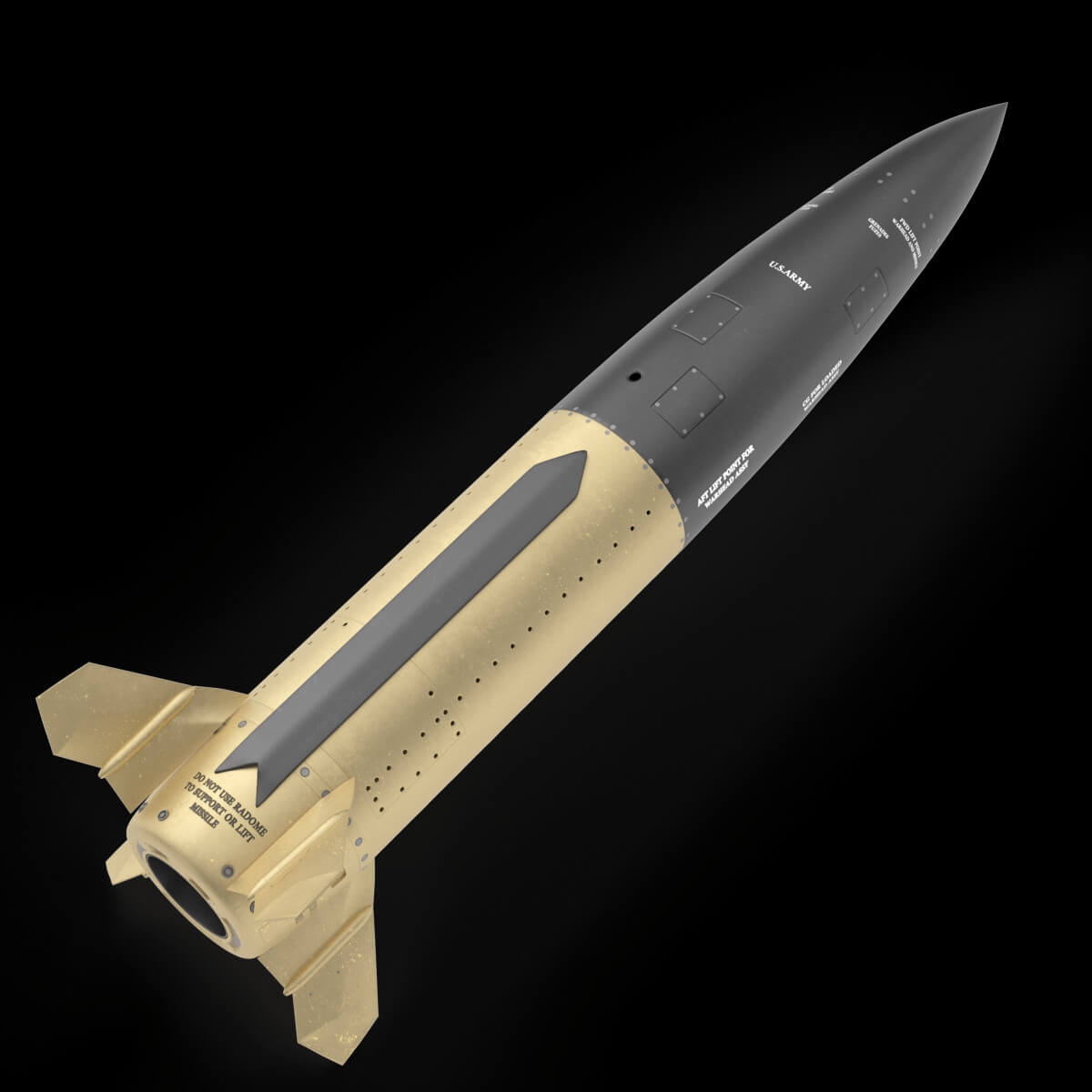Lockheed Martin Mgm 140 Atacms 2 Tactical Missile - 3D Model by 3dxin