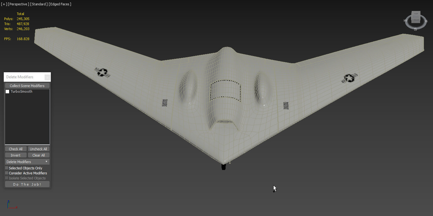 Lockheed Martin RQ-170 Sentinel UAV Drone US Version 3D Model by 3dxin