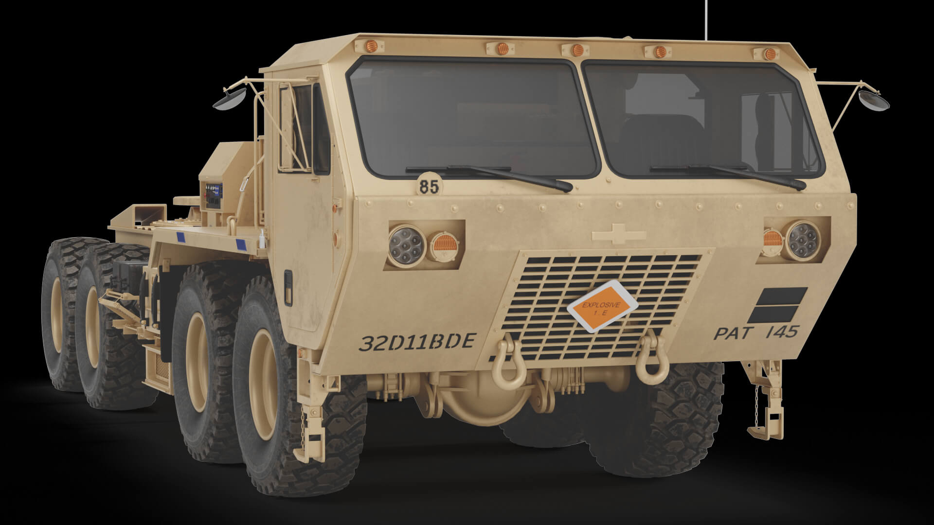 M983 Hemtt Patriot Tractor Truck - 3D Model by 3dxin