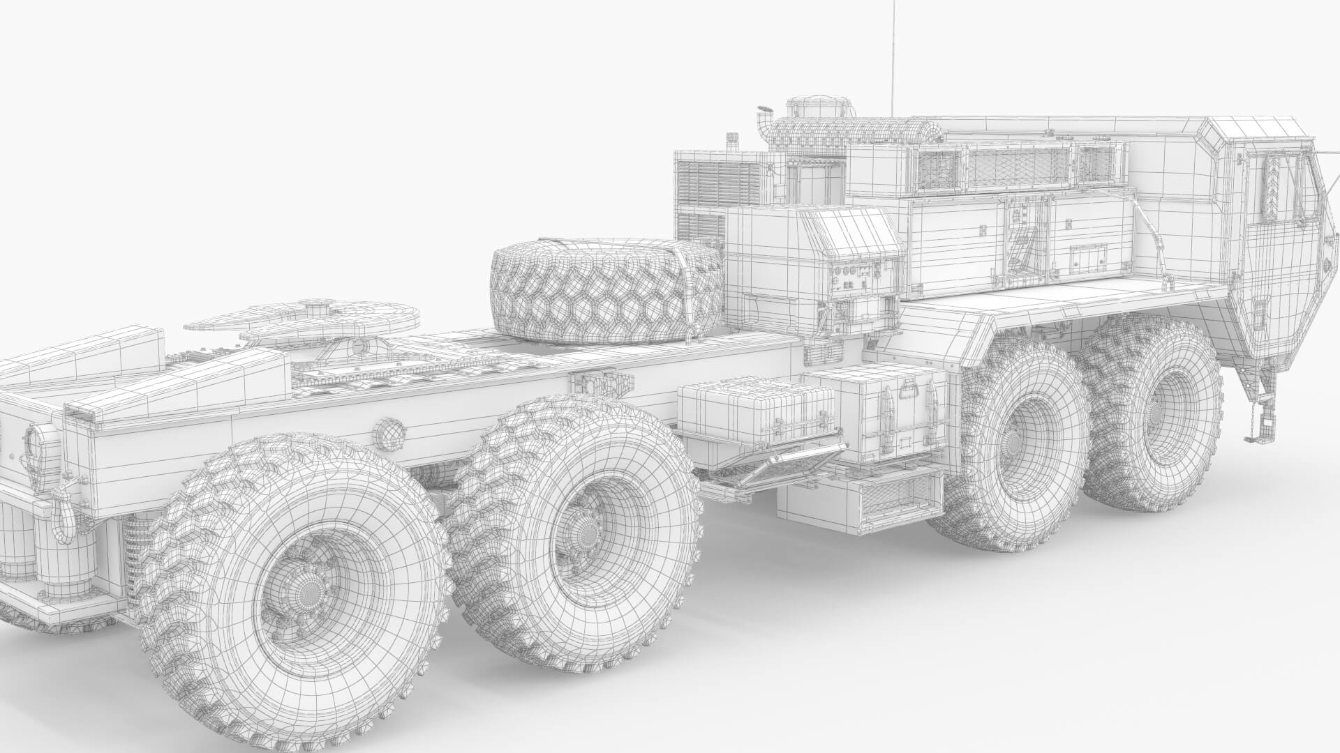 M983 Hemtt Patriot Tractor Truck - 3D Model by 3dxin