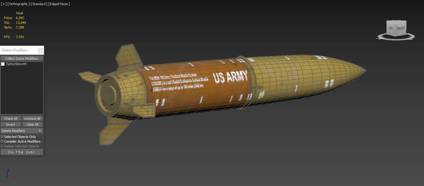 MGM-140-164-168 Army Tactical Missile System 3D Model by 3dxin
