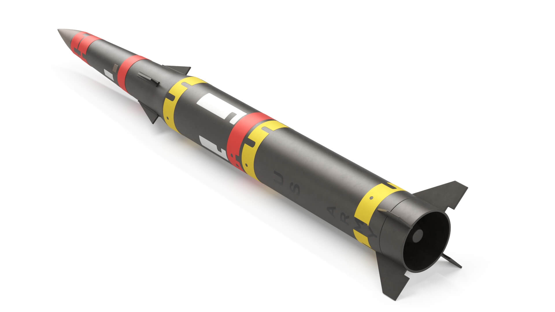 Mgm-31B Pershing 2 Solid Fueled Ballistic Missile 3D Model by 3dxin