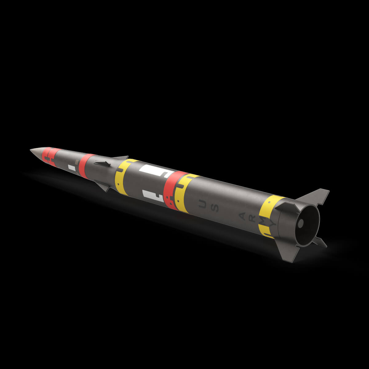 Mgm-31B Pershing 2 Solid Fueled Ballistic Missile 3D Model by 3dxin