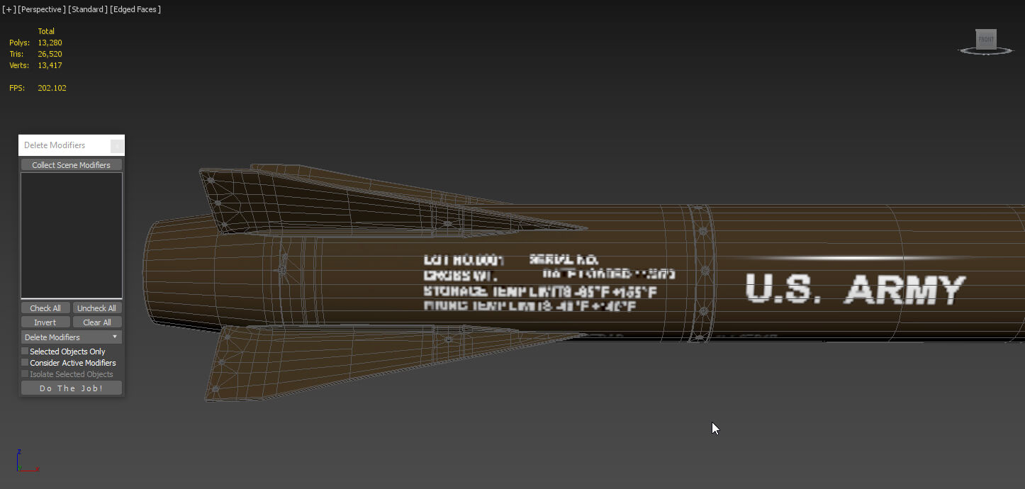 MGM-52 Lance Tactical Ballistic Missile 3D Model by 3dxin