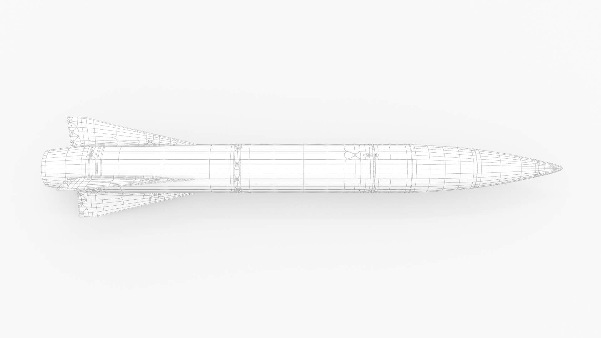 MGM-52 Lance Tactical Ballistic Missile 3D Model by 3dxin