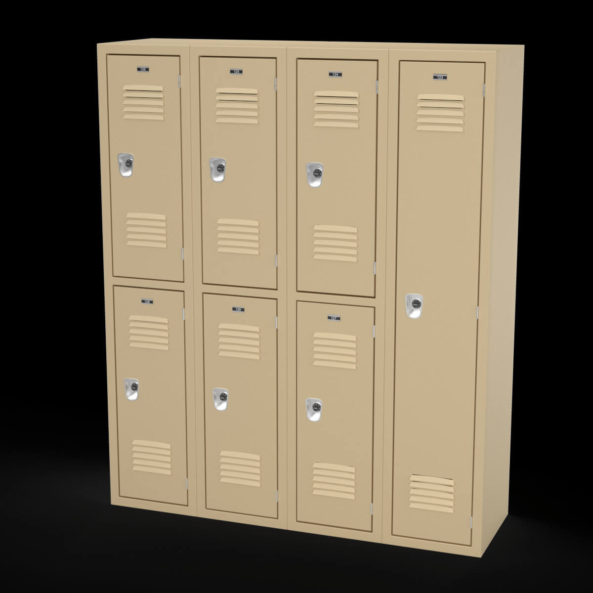 Military Locker - 3D Model by 3dxin