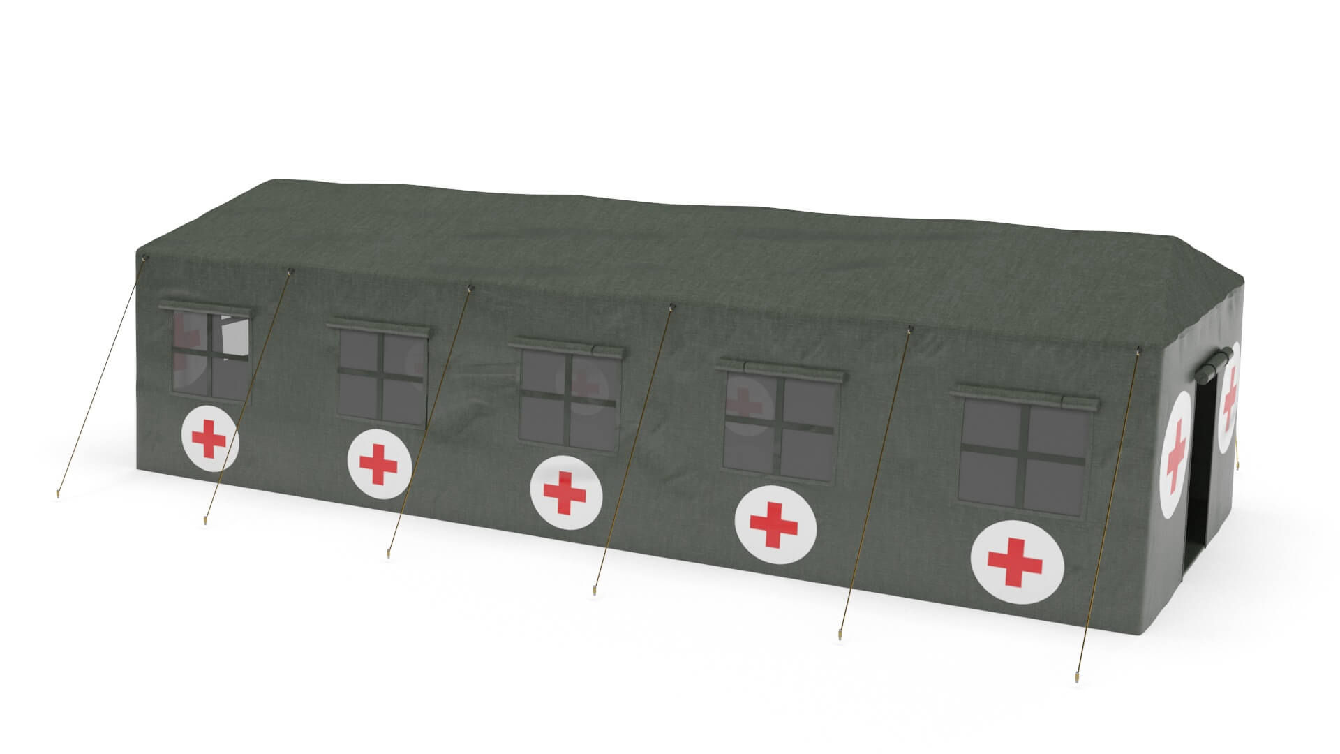 Military Medical Tent - 3D Model by 3dxin