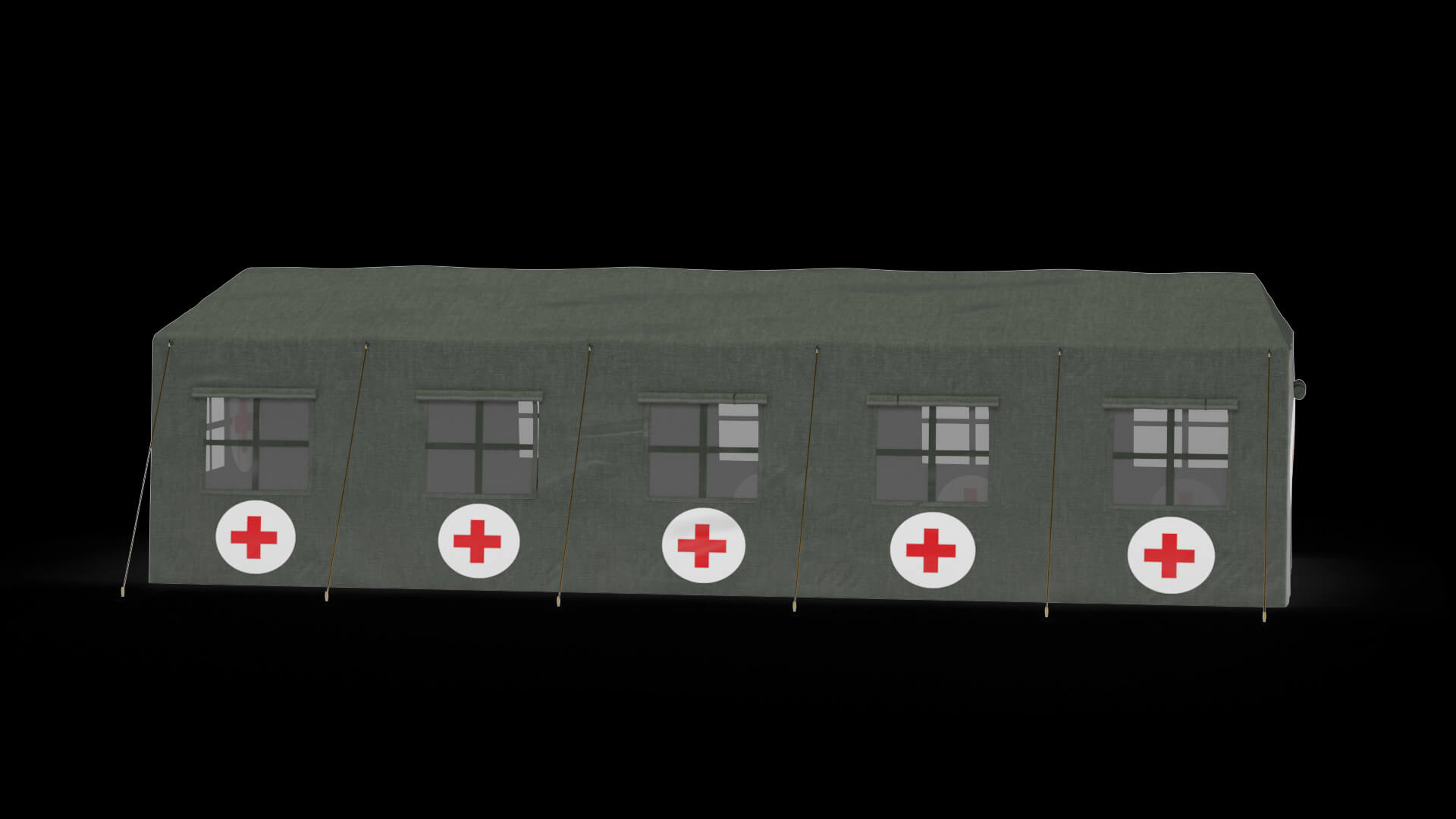 Military Medical Tent - 3D Model by 3dxin
