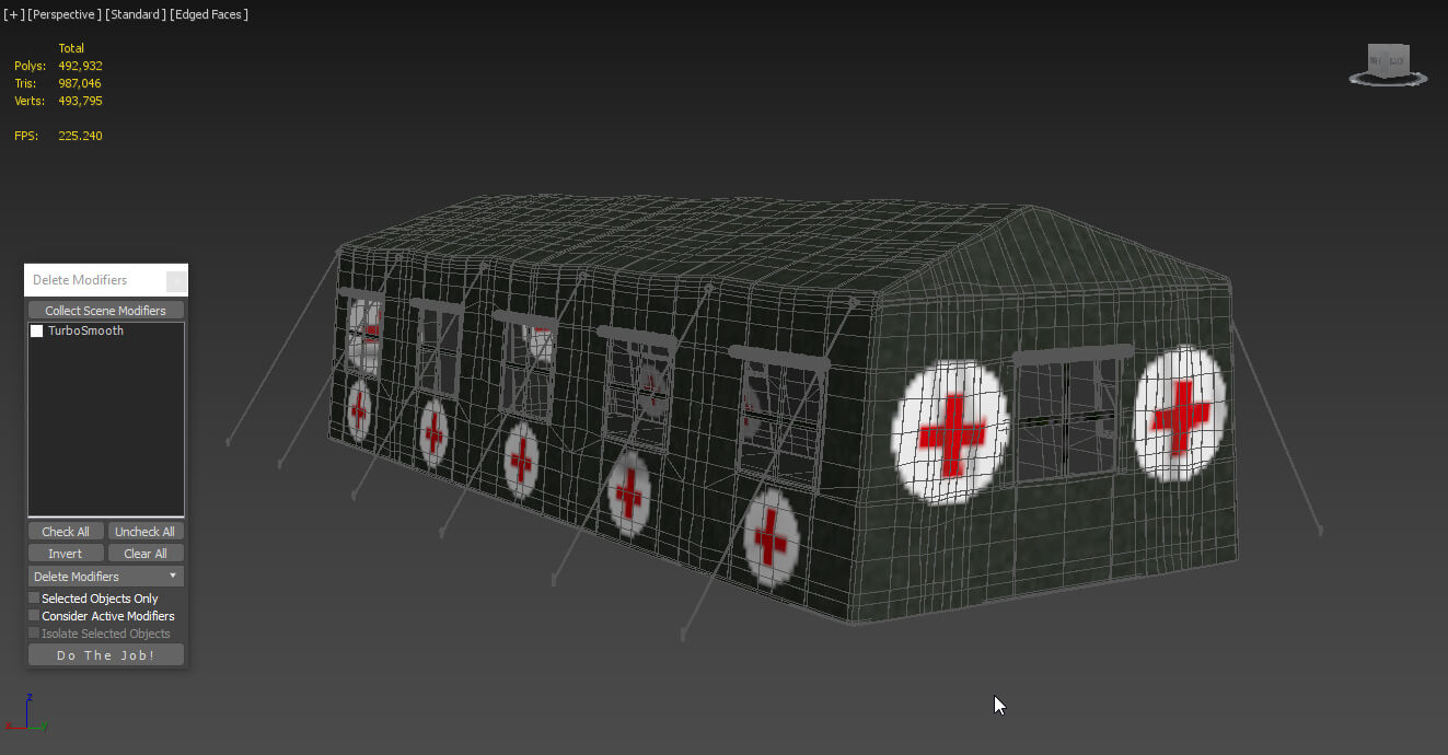 Military Medical Tent - 3D Model by 3dxin