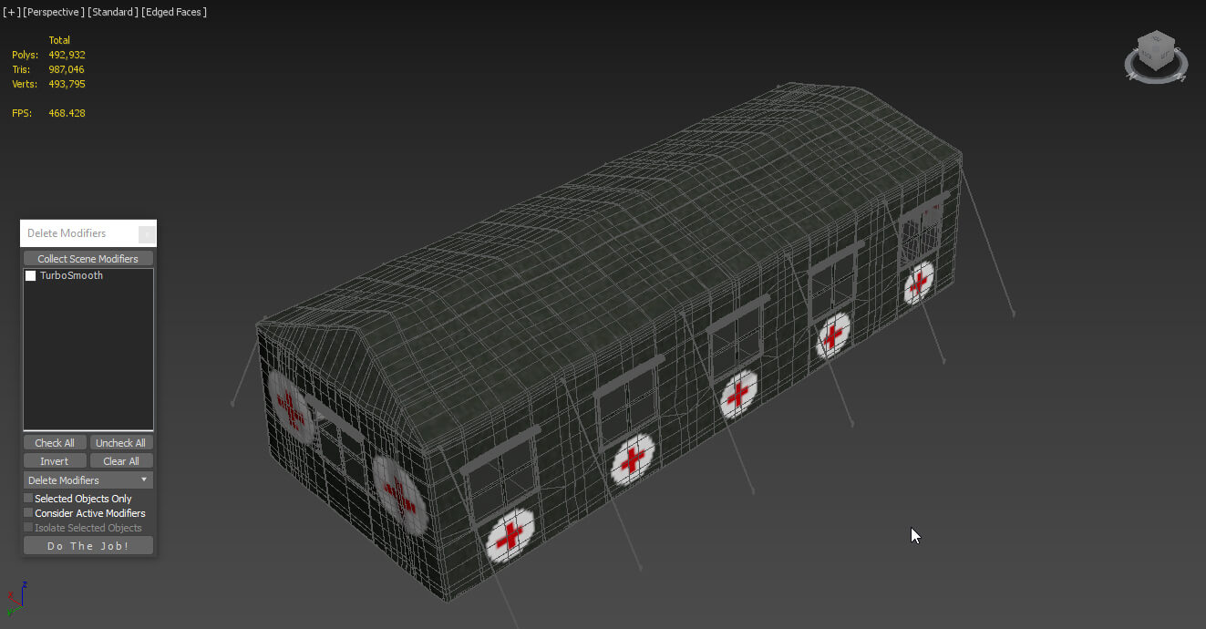 Military Medical Tent - 3D Model by 3dxin