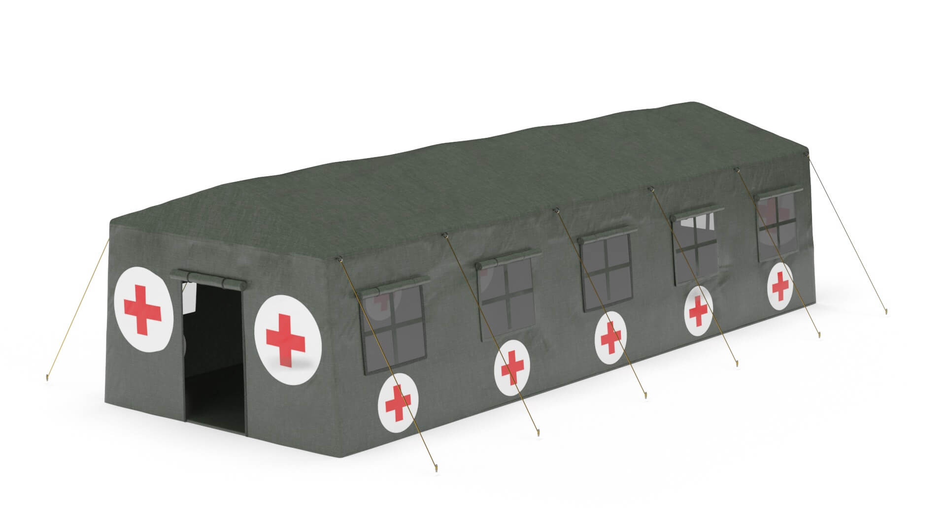 Military Medical Tent - 3D Model by 3dxin