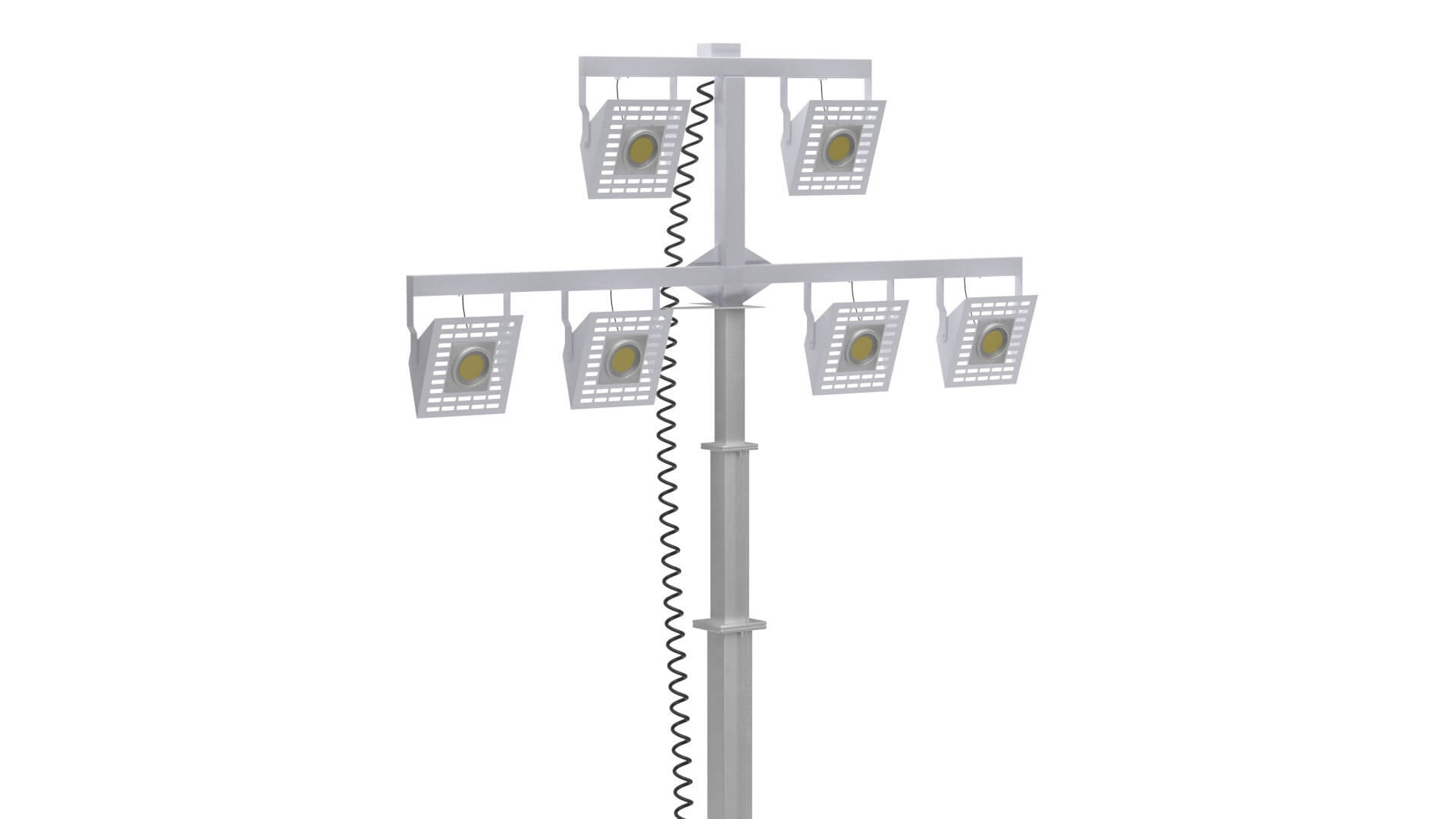 Military Solar Light Tower - 3D Model by 3dxin