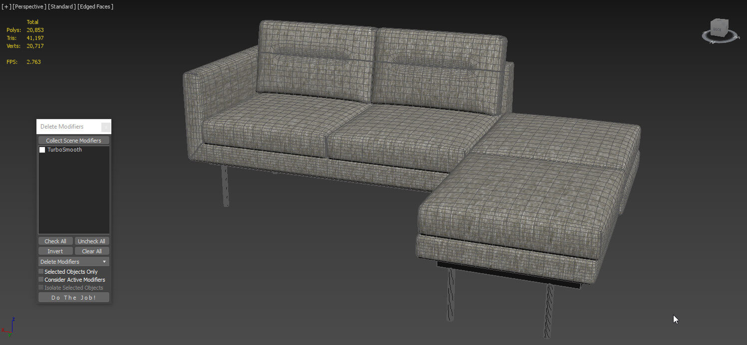 Modular Element Sofa - 3D Model by 3dxin