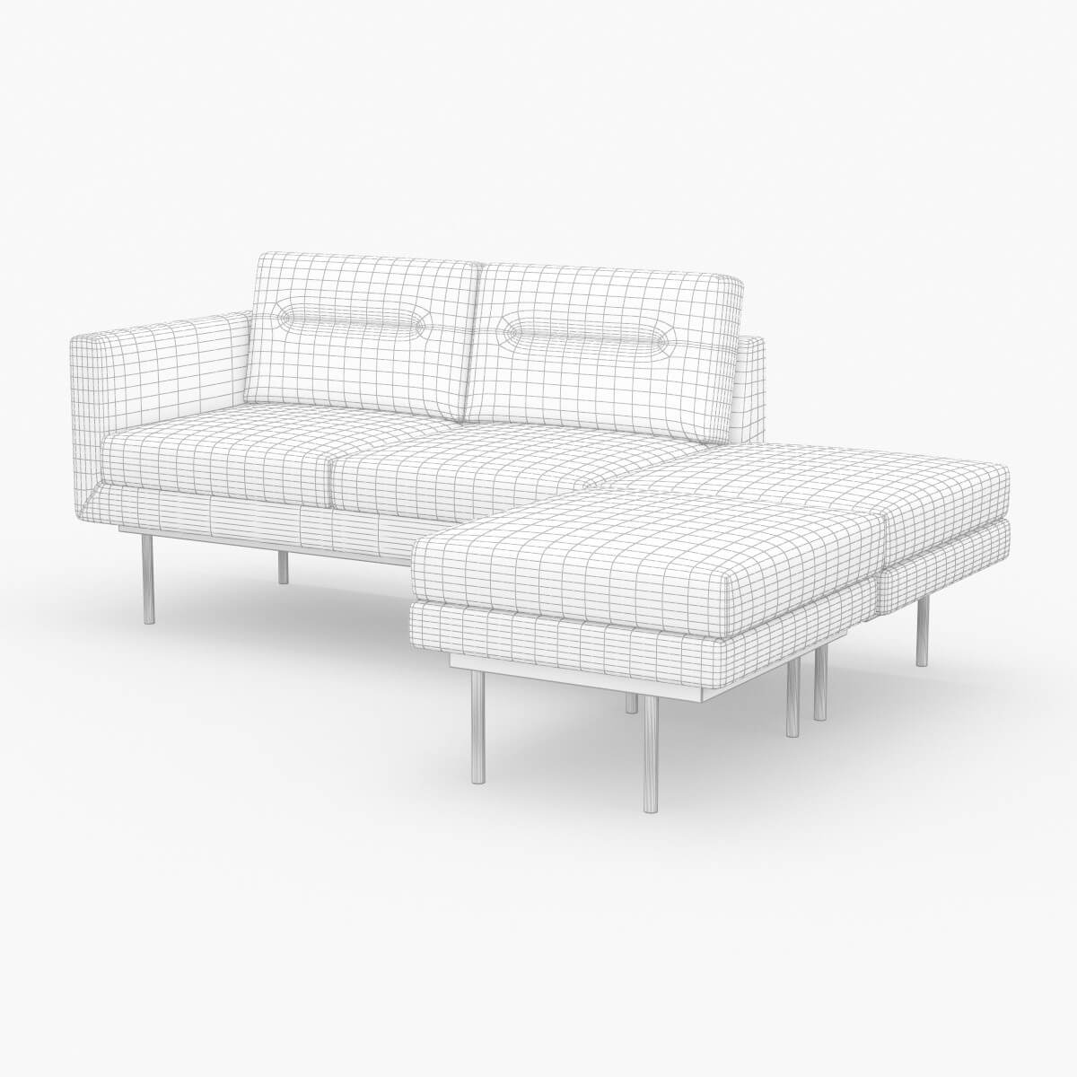 Modular Element Sofa - 3D Model by 3dxin