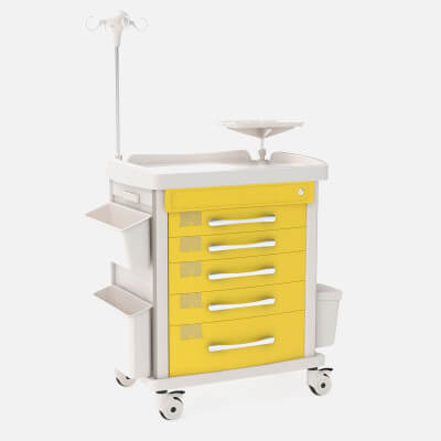 MS3C-550 Lite Mobile Crash Medication Cart 3D Model by 3dxin