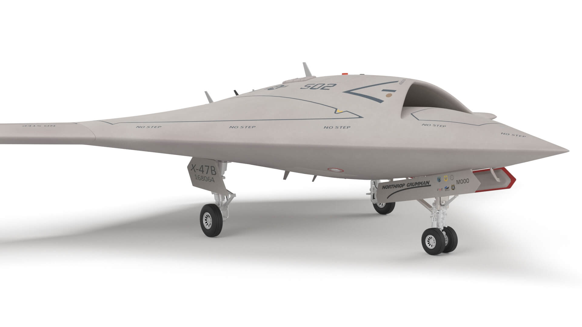 Northrop Grumman X-47B UCAV Drone 3D Model by 3dxin