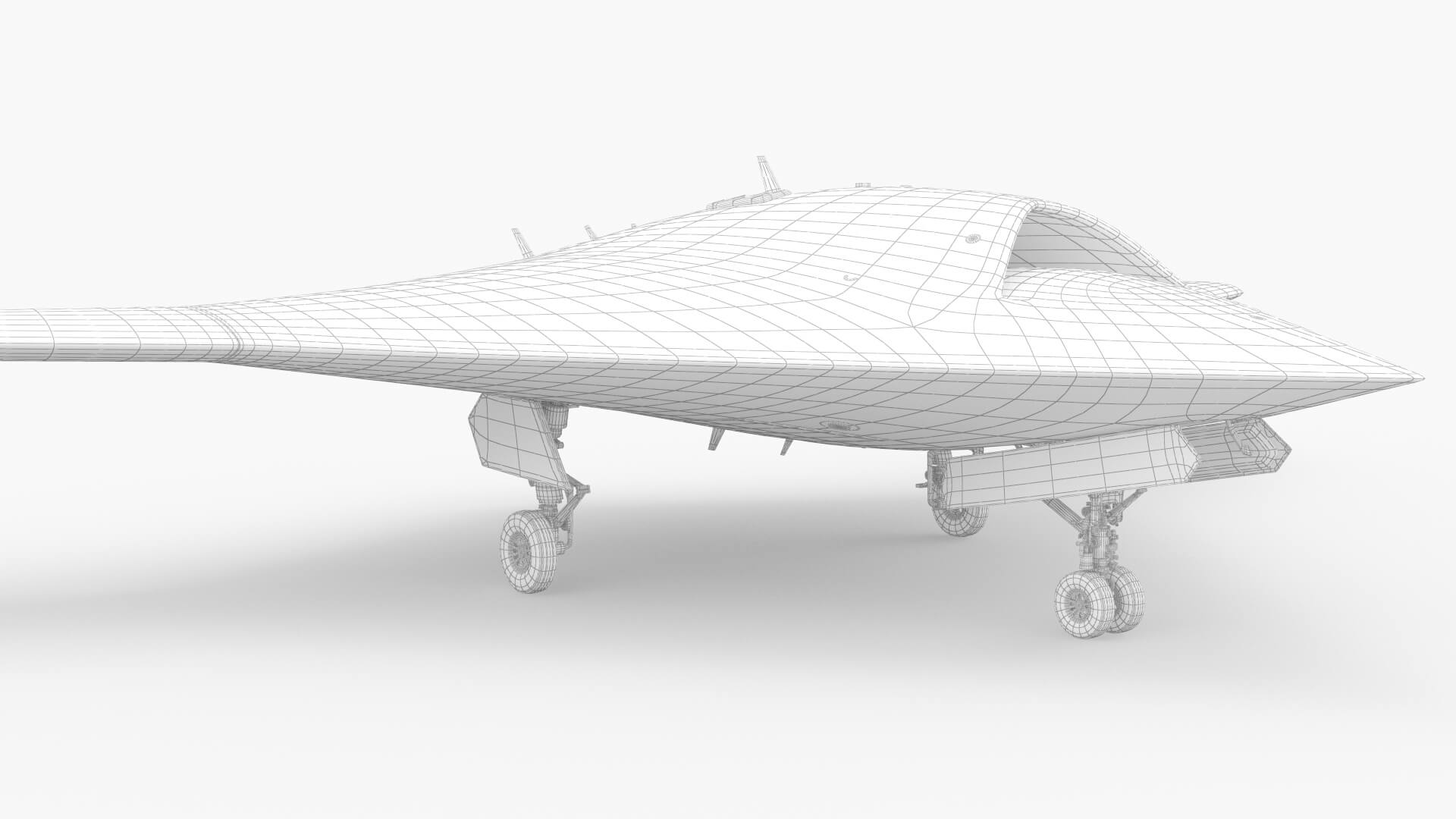 Northrop Grumman X-47B UCAV Drone 3D Model by 3dxin