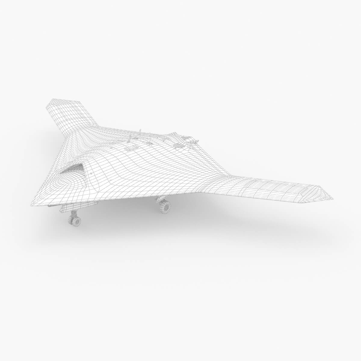Northrop Grumman X-47B UCAV Drone 3D Model by 3dxin