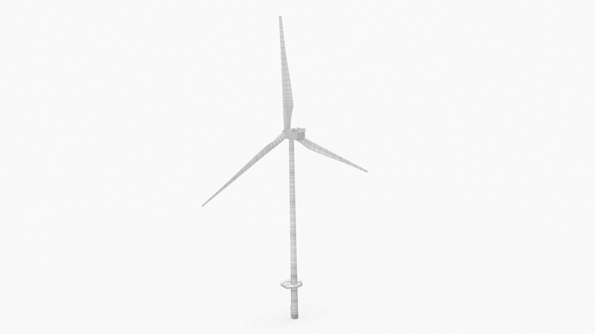 Offshore Mw Wind Turbine Windmill - 3D Model by 3dxin