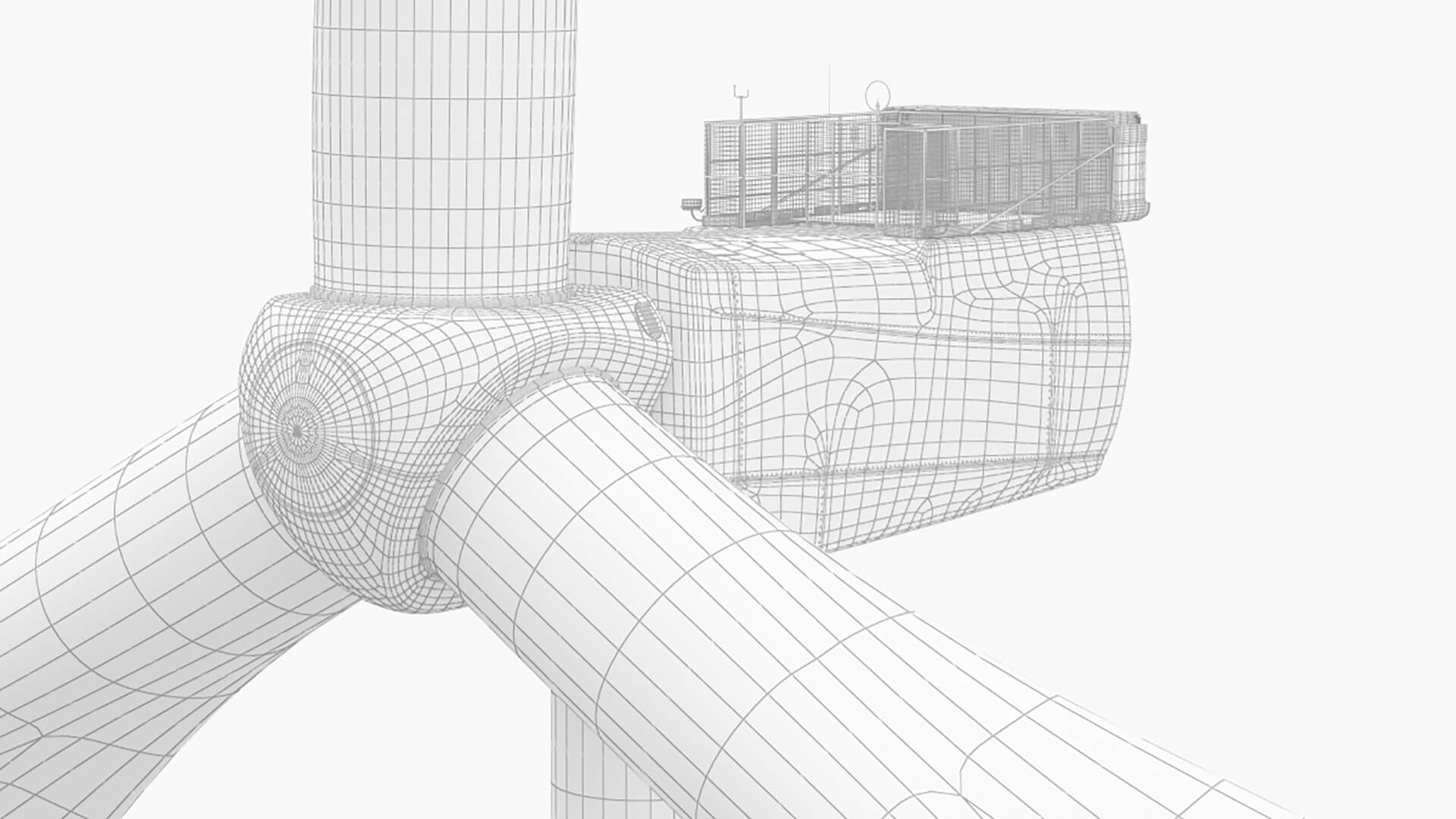 Offshore Mw Wind Turbine Windmill - 3D Model by 3dxin