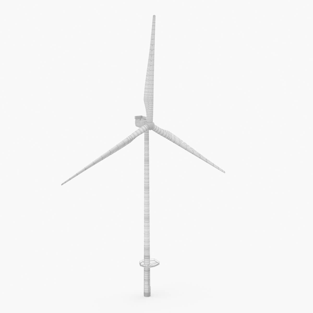 Offshore Mw Wind Turbine Windmill - 3D Model by 3dxin