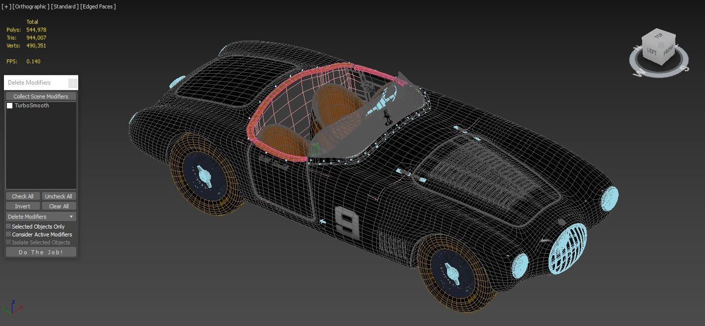 Osca Car Black - 3D Model by 3dxin