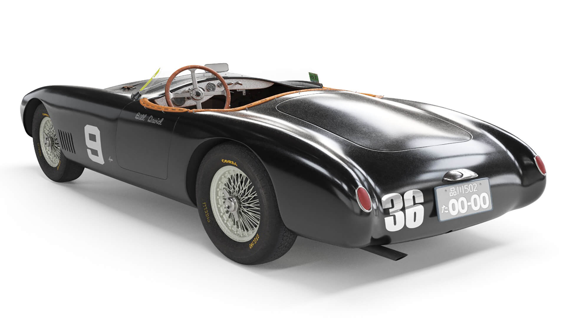 Osca Car Black - 3D Model by 3dxin