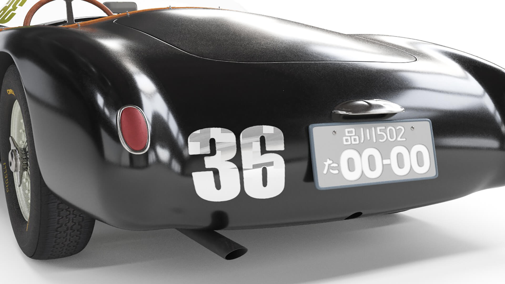 Osca Car Black - 3D Model by 3dxin