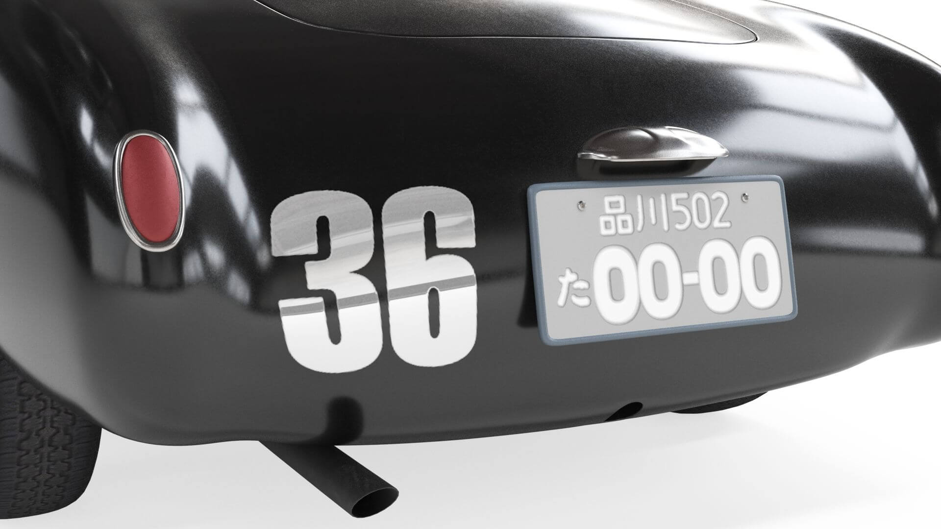 Osca Car Black - 3D Model by 3dxin