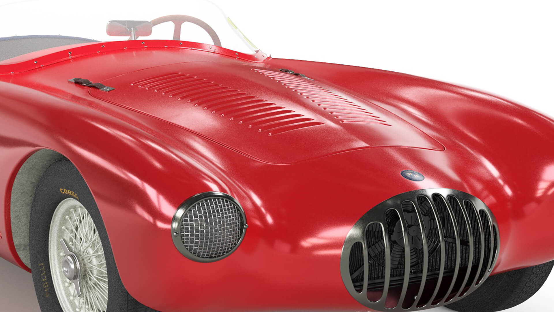 Osca Car Red - 3D Model by 3dxin