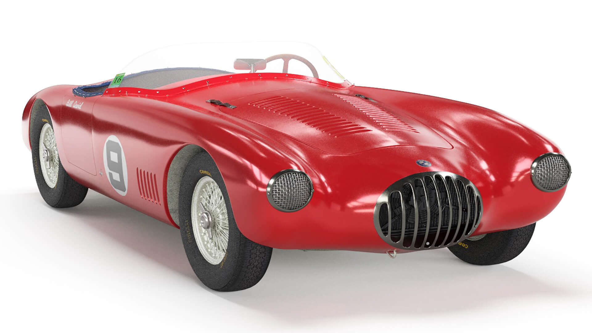 Osca Car Red - 3D Model by 3dxin