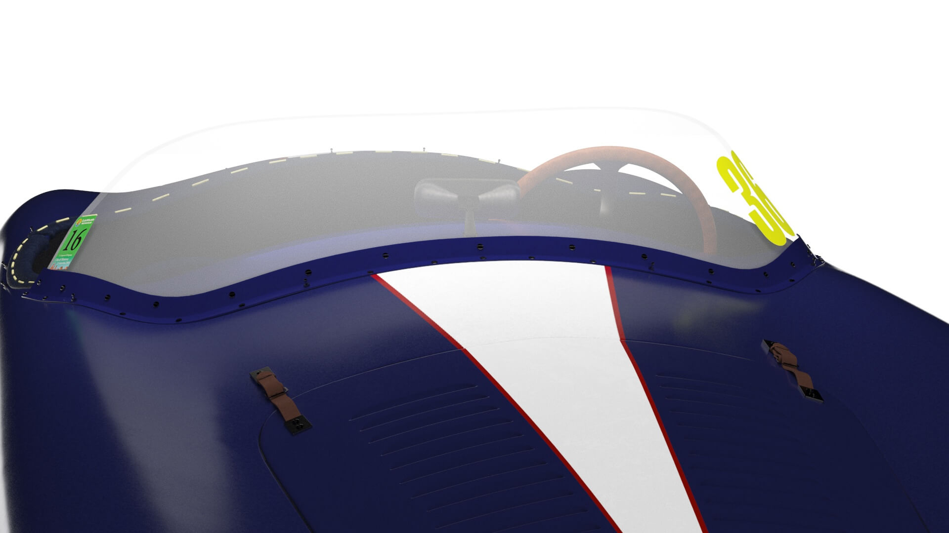 Osca Navy Blue Car - 3D Model by 3dxin