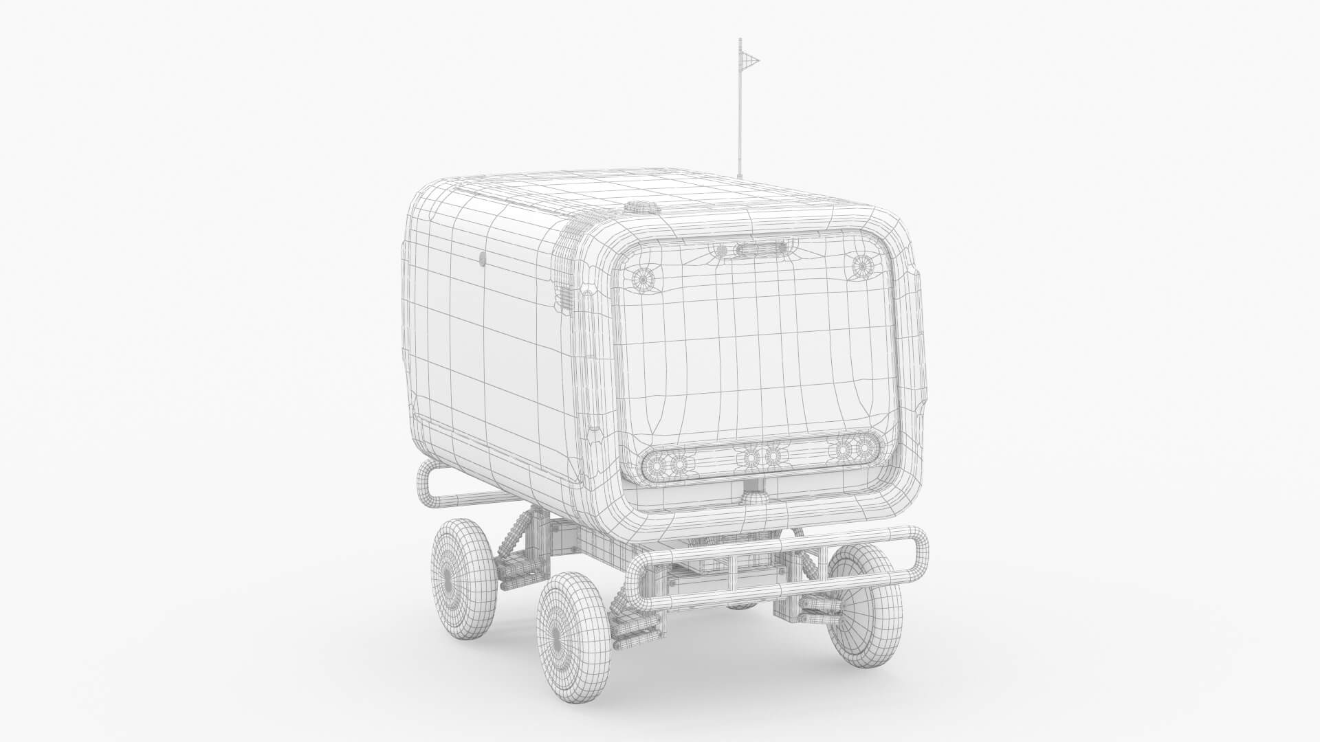 Outdoor Delivery Robot Segway E1 - 3D Model by 3dxin